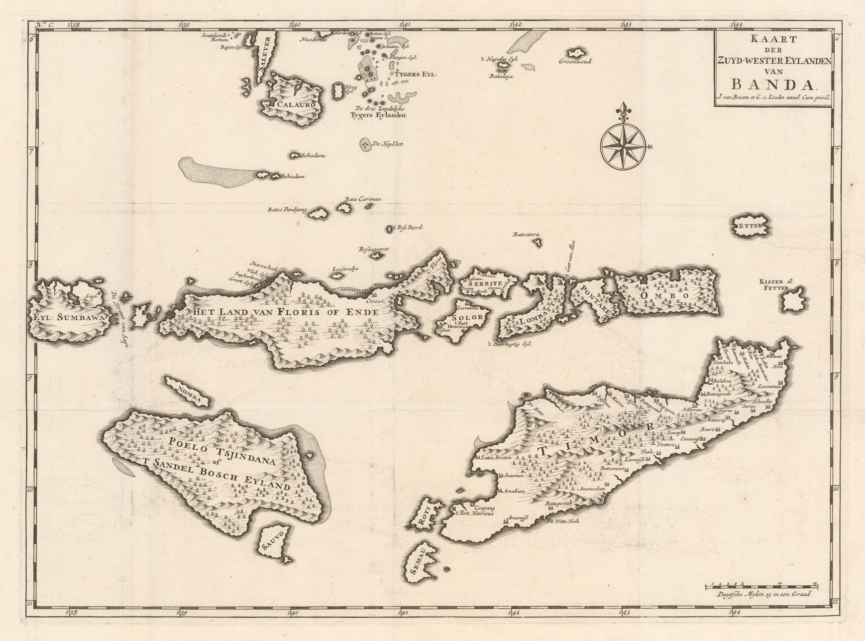 Lesser Sunda Islands by Valentyn c 1724Bartele Gallery