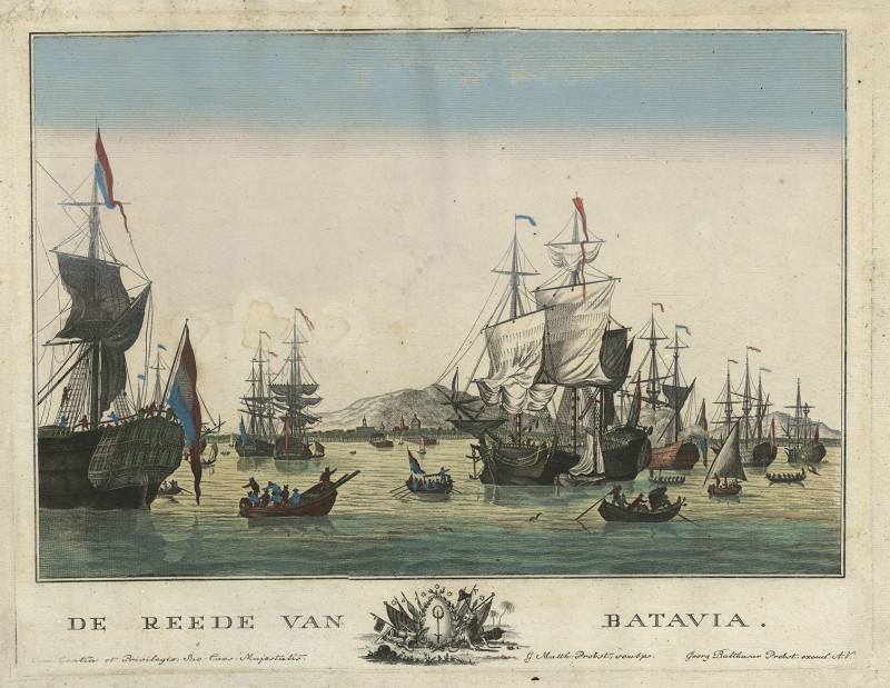 Antique Map of Batavia by Van Schley (c.1750)Bartele Gallery