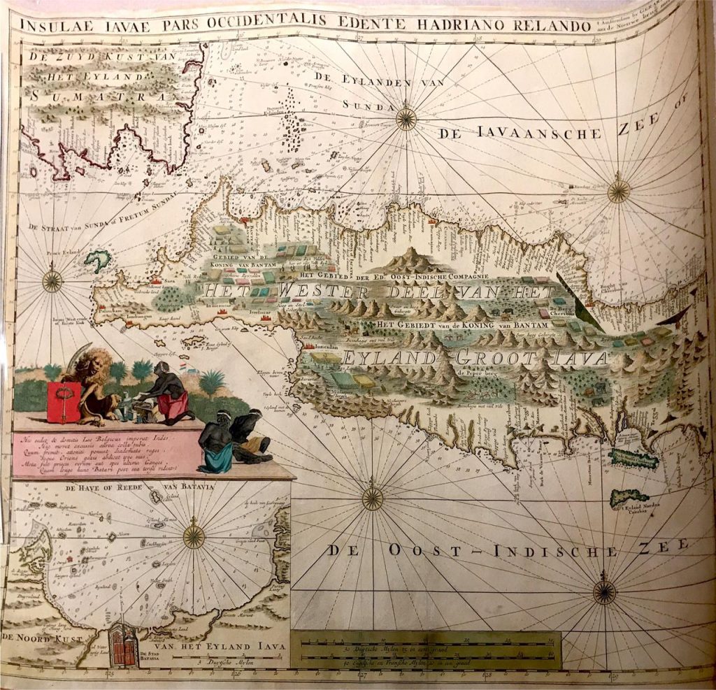 Antique Map Java by Van Keulen (c.1753)