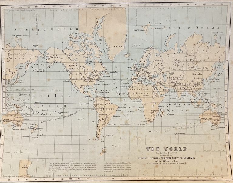 World Map – Hughas (c.1920) – Bartele Gallery