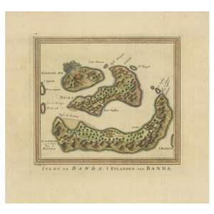 Map of the Banda Island - Van der Schley (c.1753) - SOLD